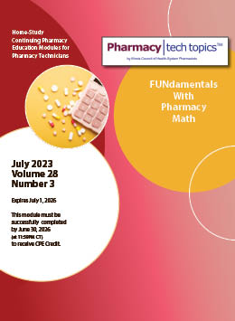 Pharmacy TechTopics - Pharmacy CE Module Details 89